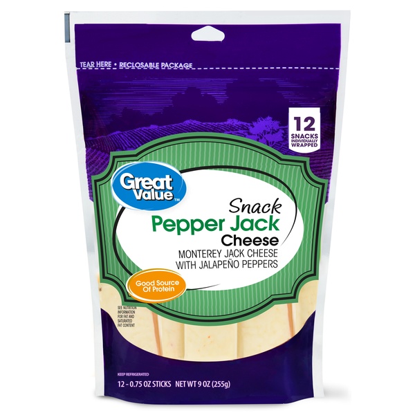 Great Value Pepper Jack Cheese Sticks - Food Library - Shibboleth Great Value Pepper Jack Cheese Sticks - Food Library - Shibboleth